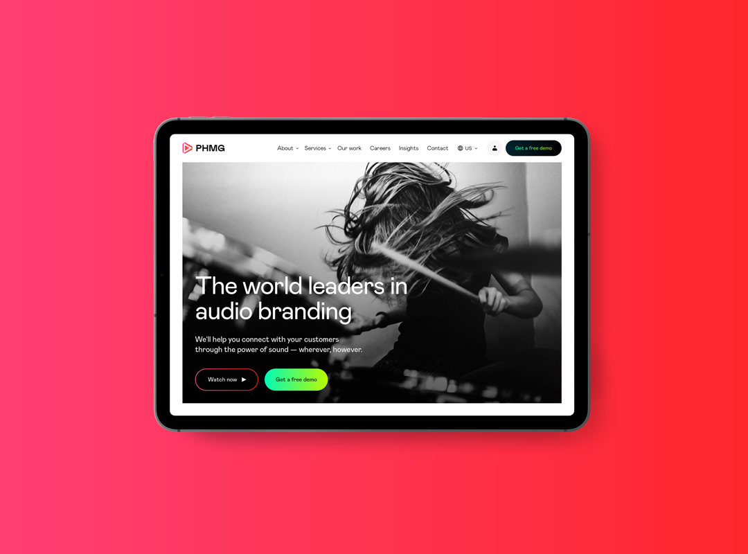 Relaunching the world leaders in audio branding | PHMG | adaptable